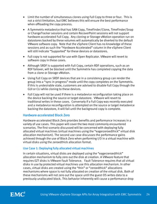 White Paper: Using VMware Storage APIs for Array Integration with EMC Symmetrix | PDF
