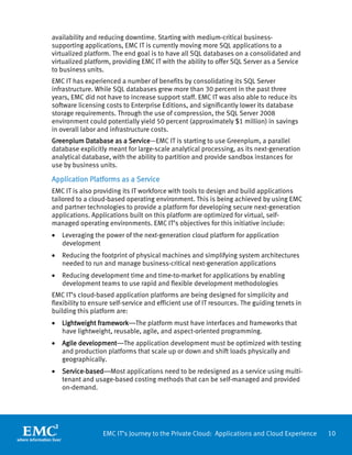 EMC IT's Journey to Cloud : IT-AS-A-SERVICE APPLICATIONS & CLOUD ...