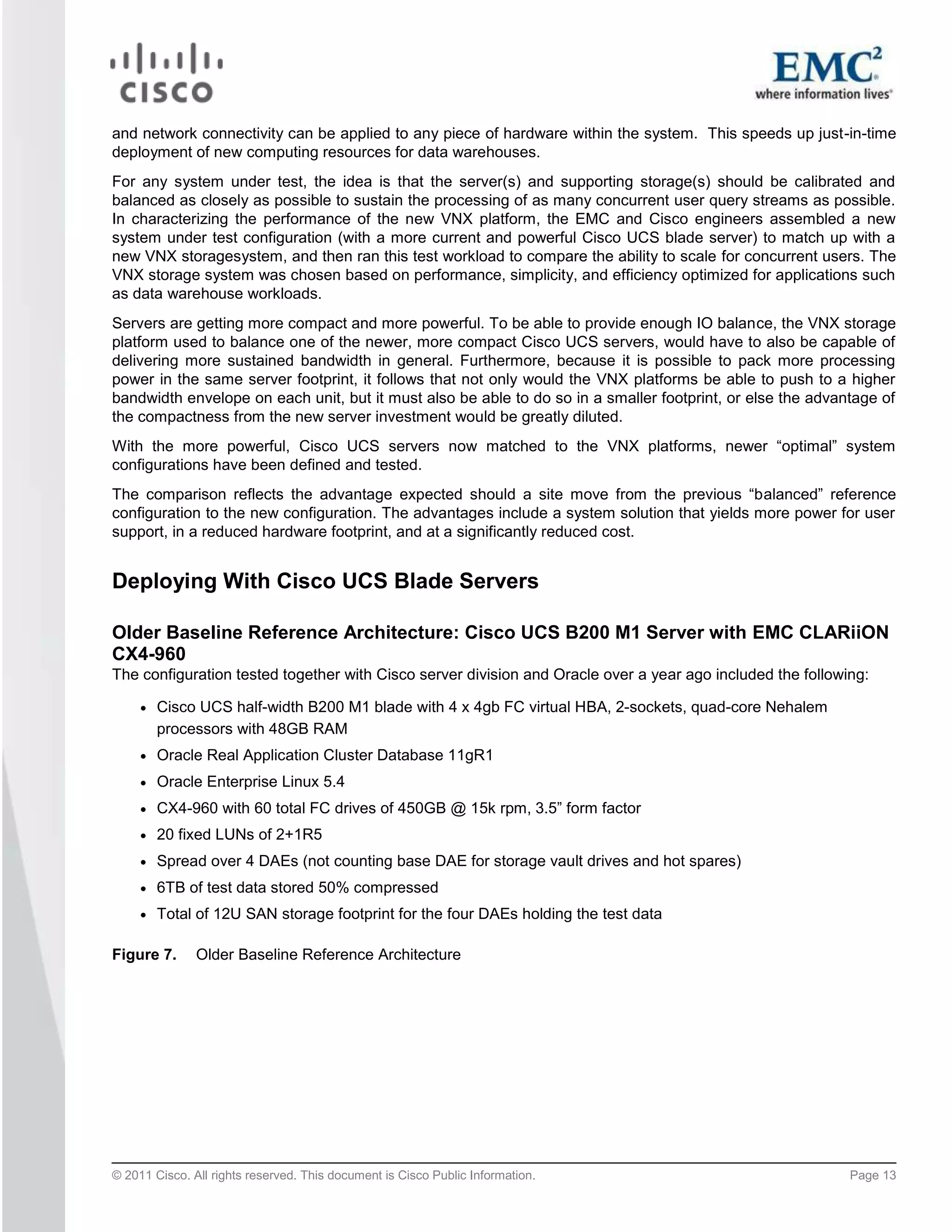 Data Warehouse Scalability Using Cisco Unified Computing System and Oracle Real Application ...