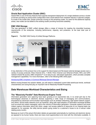 Data Warehouse Scalability Using Cisco Unified Computing System and ...