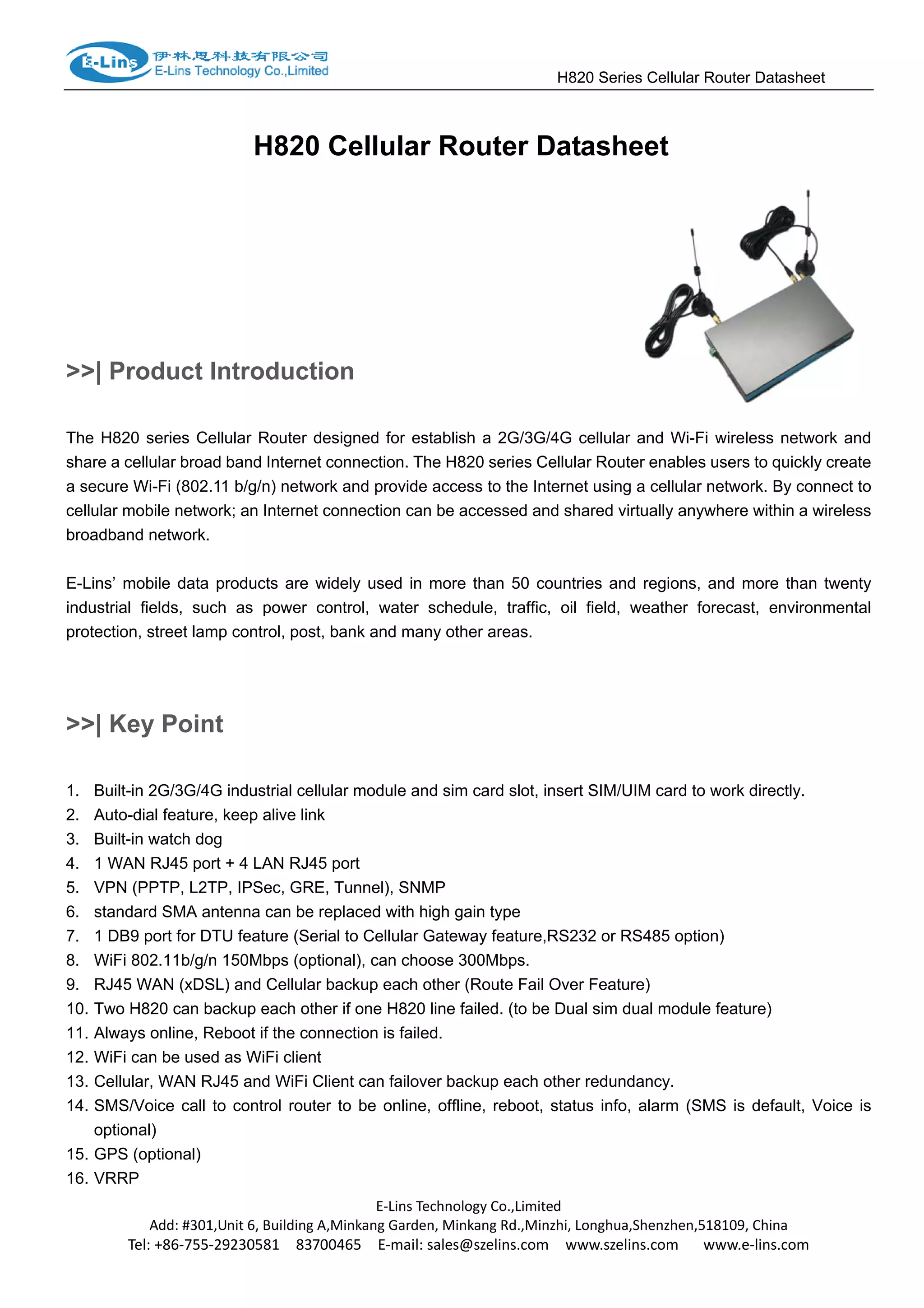 H820 datasheet eng | PDF
