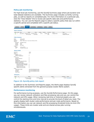 White Paper: Best Practices for Data Replication with EMC Isilon SyncIQ ...