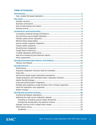 White Paper: Best Practices for Data Replication with EMC Isilon SyncIQ ...