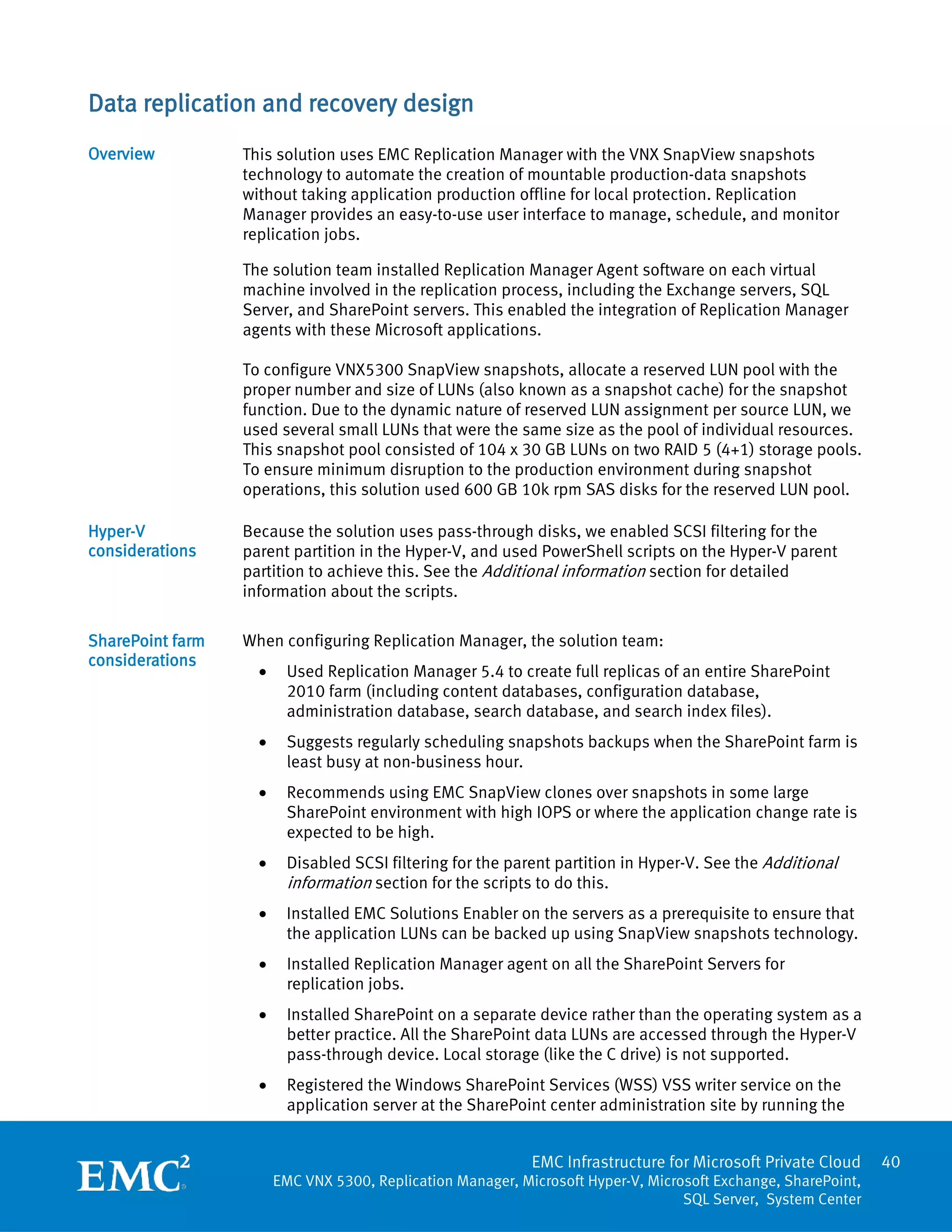 White Paper: EMC Infrastructure for Microsoft Private Cloud | PDF | Databases | Computer ...