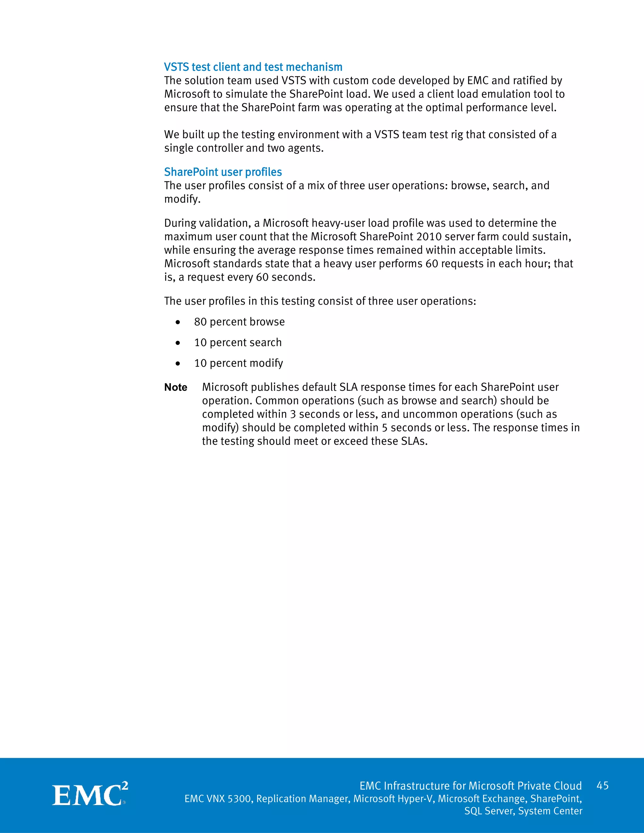 White Paper: EMC Infrastructure for Microsoft Private Cloud | PDF