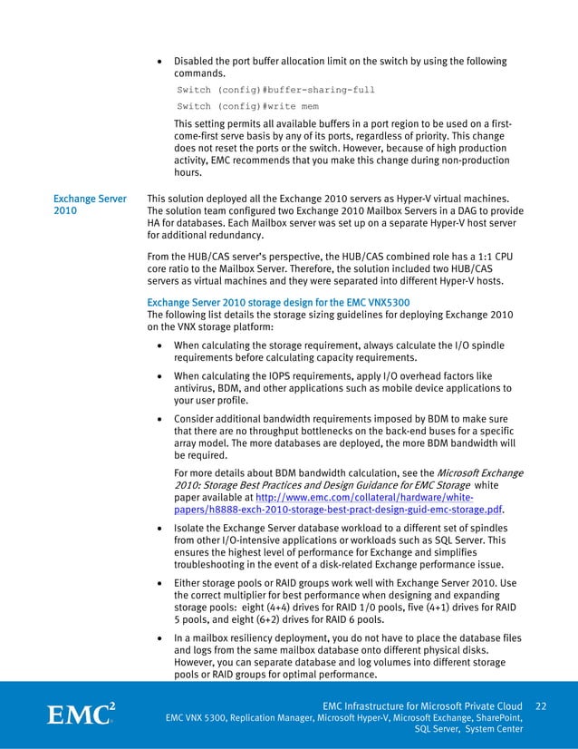 White Paper: EMC Infrastructure for Microsoft Private Cloud | PDF | Databases | Computer ...