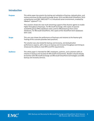 White Paper: EMC Backup and Recovery for Microsoft Exchange and ...