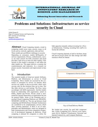 Ijirsm ashok-kumar-h-problems-and-solutions-infrastructure-as-service-security-in-cloud | PDF