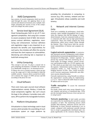 Ijirsm ashok-kumar-h-problems-and-solutions-infrastructure-as-service-security-in-cloud | PDF