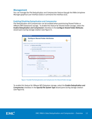 White Paper: EMC VNXe File Deduplication and Compression | PDF