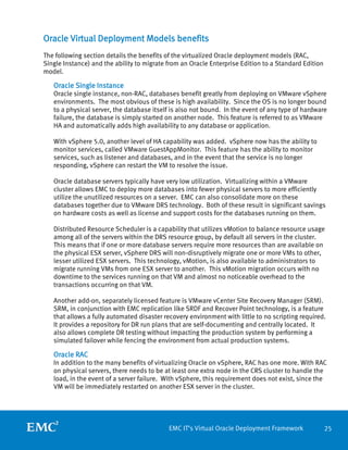 EMC IT's Virtual Oracle Deployment Framework | PDF