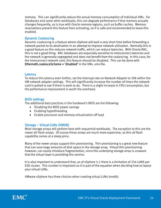 EMC IT's Virtual Oracle Deployment Framework | PDF