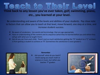 Teaching and instruction | PPTX