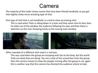 Dystopian Trailer Analysis // The Maze Runner & Children Of Men | PPTX