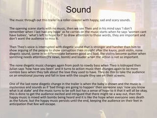 Dystopian Trailer Analysis // The Maze Runner & Children Of Men | PPTX