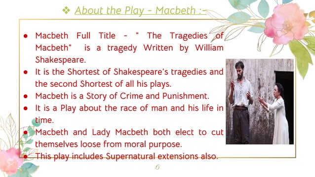 Concept of Ambition in William Shakespeare's Play - 'Macbeth' | PPTX
