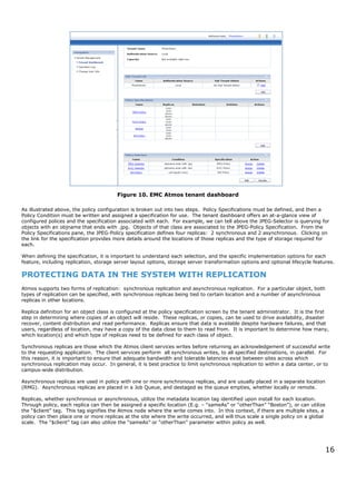 EMC Atmos Cloud Storage Architecture | PDF