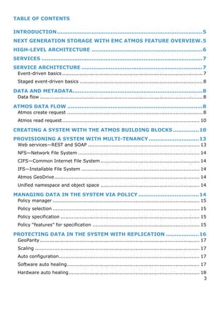 EMC Atmos Cloud Storage Architecture | PDF