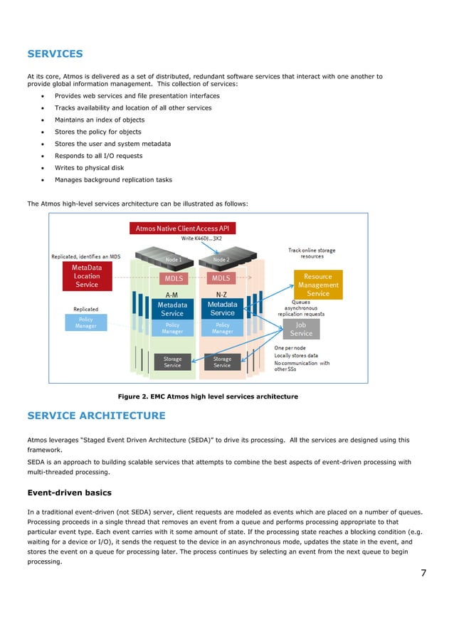 EMC Atmos Cloud Storage Architecture | PDF