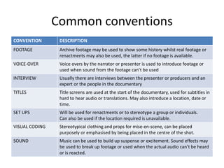 Conventions of genre | PPT