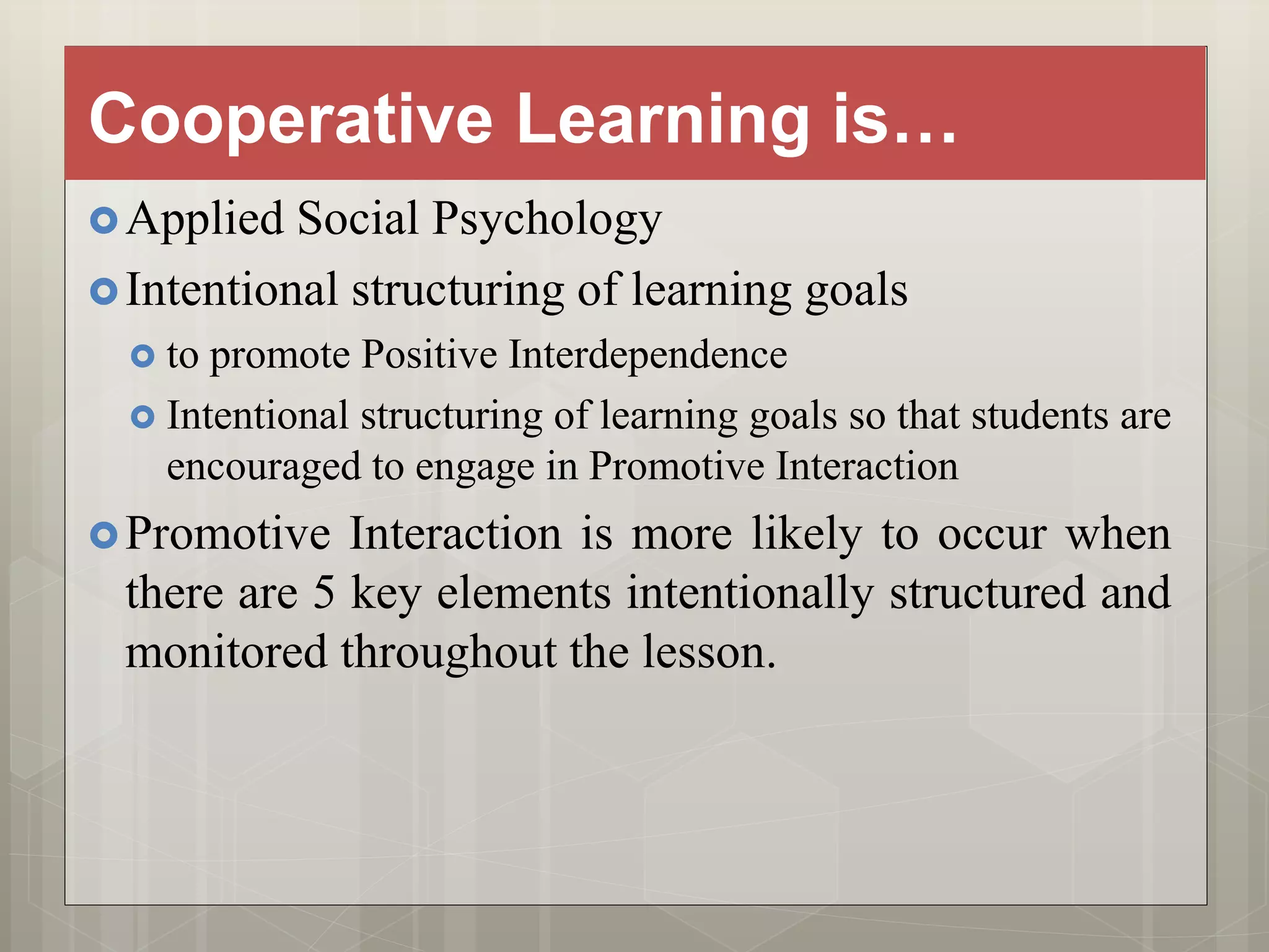 Cooperative and collaborative learning | PPTX