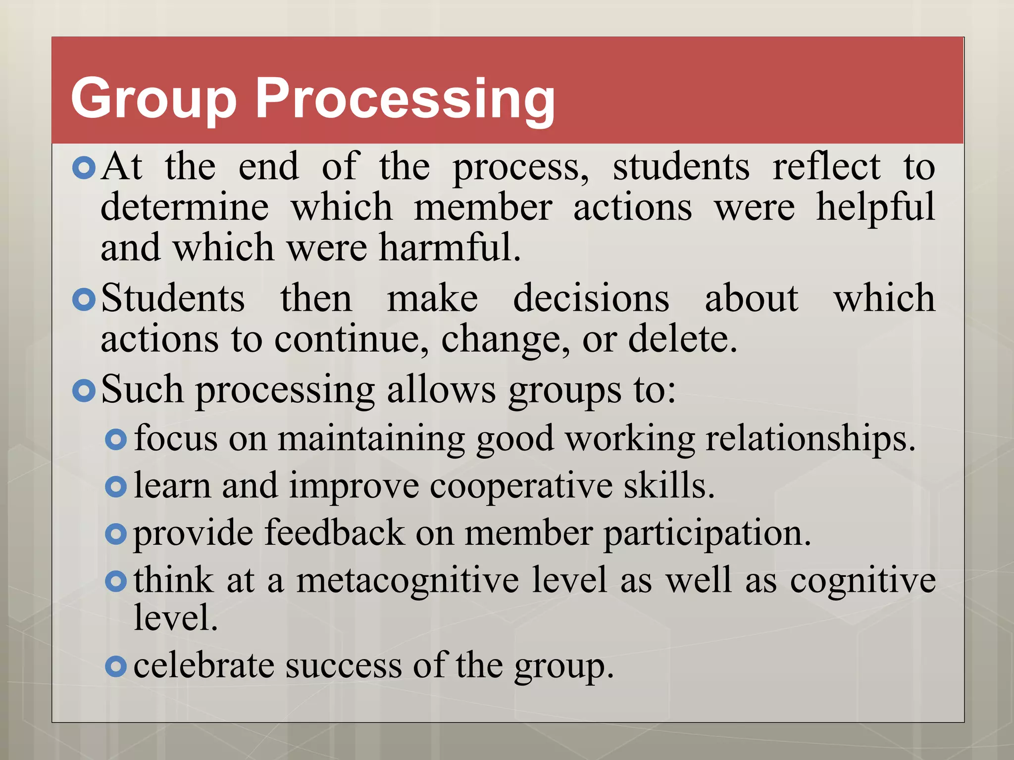 Cooperative and collaborative learning | PPTX