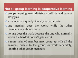 Cooperative and collaborative learning | PPTX