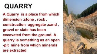 Quarrying, sand mining and food adulteration | PPT