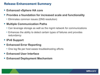 Introduction - vSphere 5 High Availability (HA) | PDF