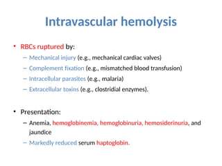 Normocytic normochromic anaemia Hemolytic anaemia | PPT