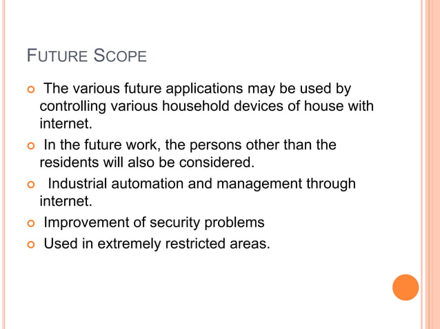 Home Automation System using iot | PPT