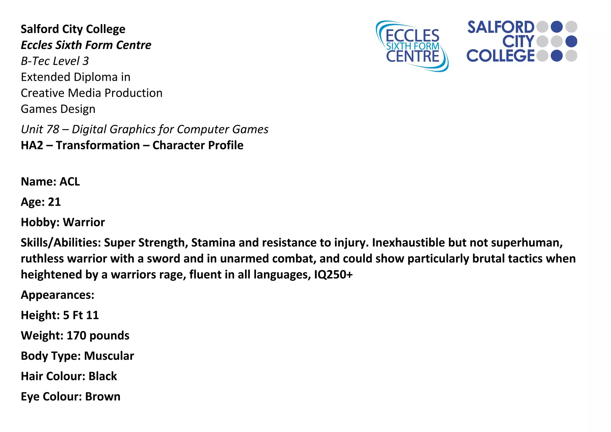 Ha2 character task 4 | DOC