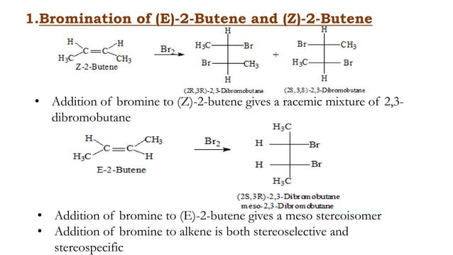Stereoselective and stereospecific reactions | PPTX