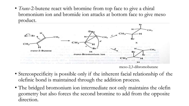 Stereoselective and stereospecific reactions | PPTX