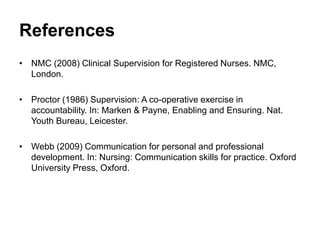 Clinical and practice supervision | PPTX