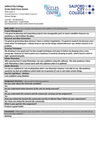 Ha5 project charter p | PDF