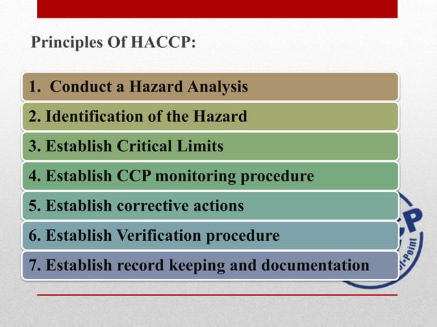 Haacp implementation in poultry processing plant | PPTX | Chemistry ...
