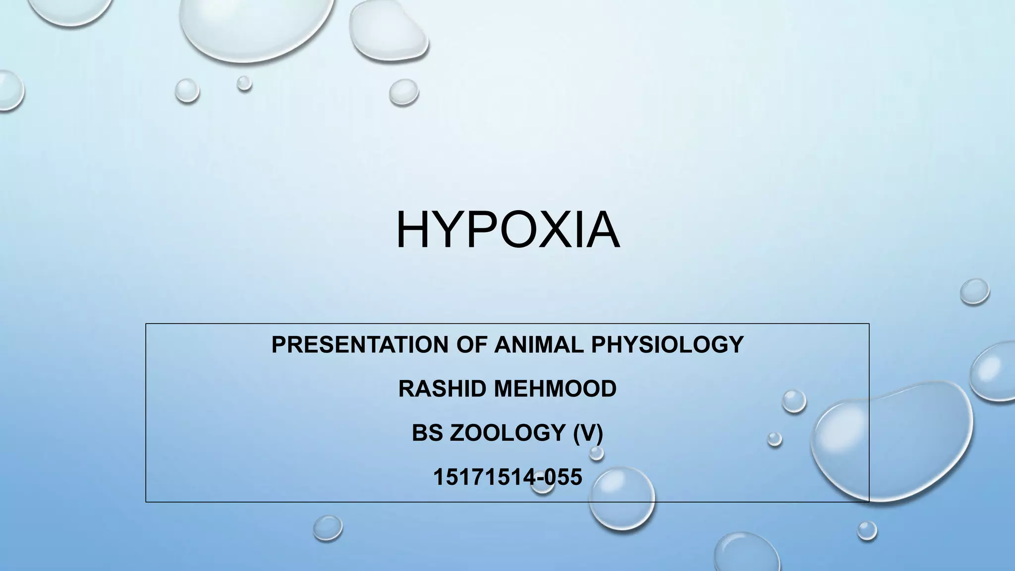 hypoxia | PPTX