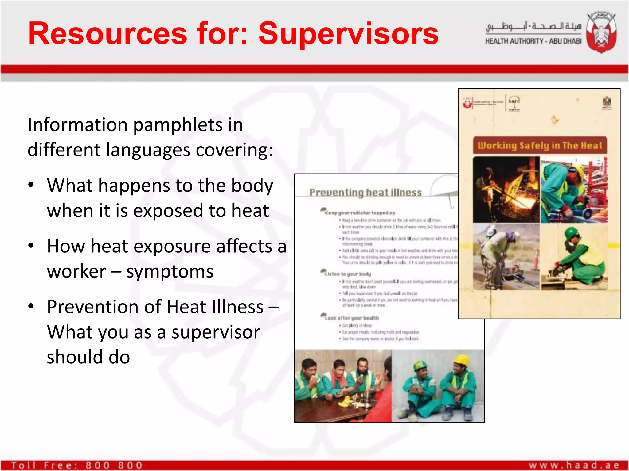 Haad safety in heat program | PPTX