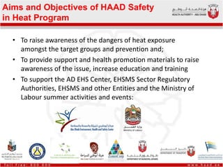Haad safety in heat program | PPTX