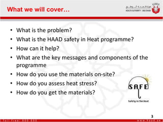 Haad safety in heat program | PPTX