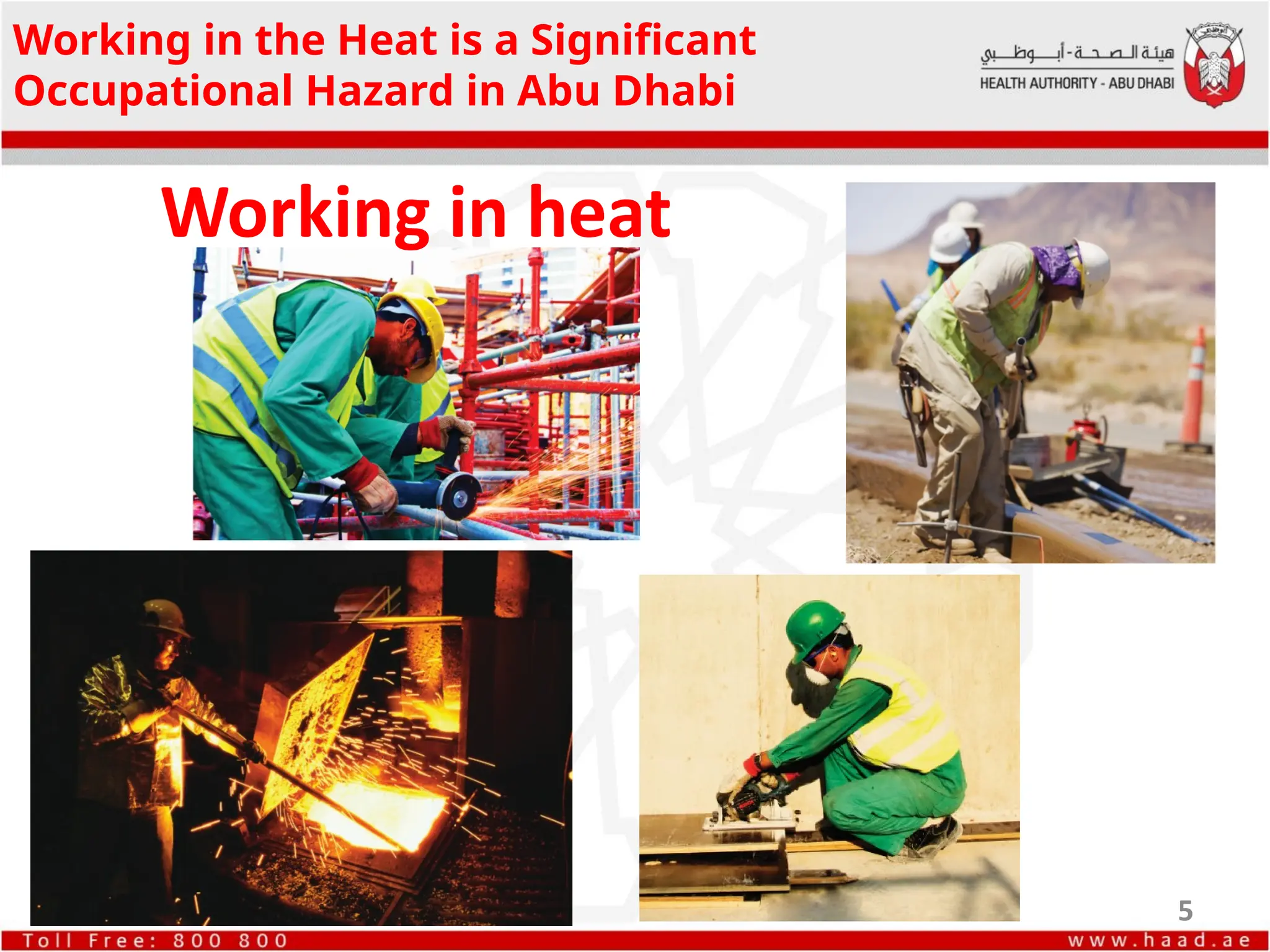 HAAD Presentation Summer Safety presentation by Abu Dhabi MOHRE | PPTX
