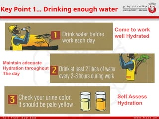 HAAD Presentation Summer Safety presentation by Abu Dhabi MOHRE | PPTX