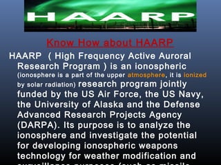 Haarp asaignment | PPT