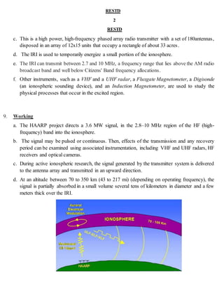 HIGH FREQUENCY ACTIVE AURORAL RESEARCH PROGRAM (H.A.A.R.P) | DOCX ...
