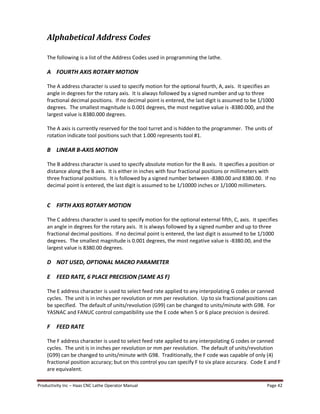 Haas lathe operator manual | PDF