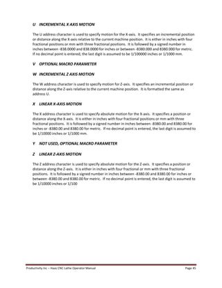 Haas lathe operator manual | PDF