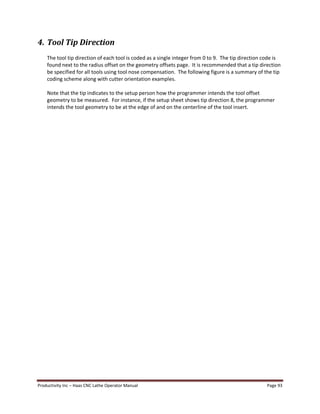 Haas lathe operator manual | PDF