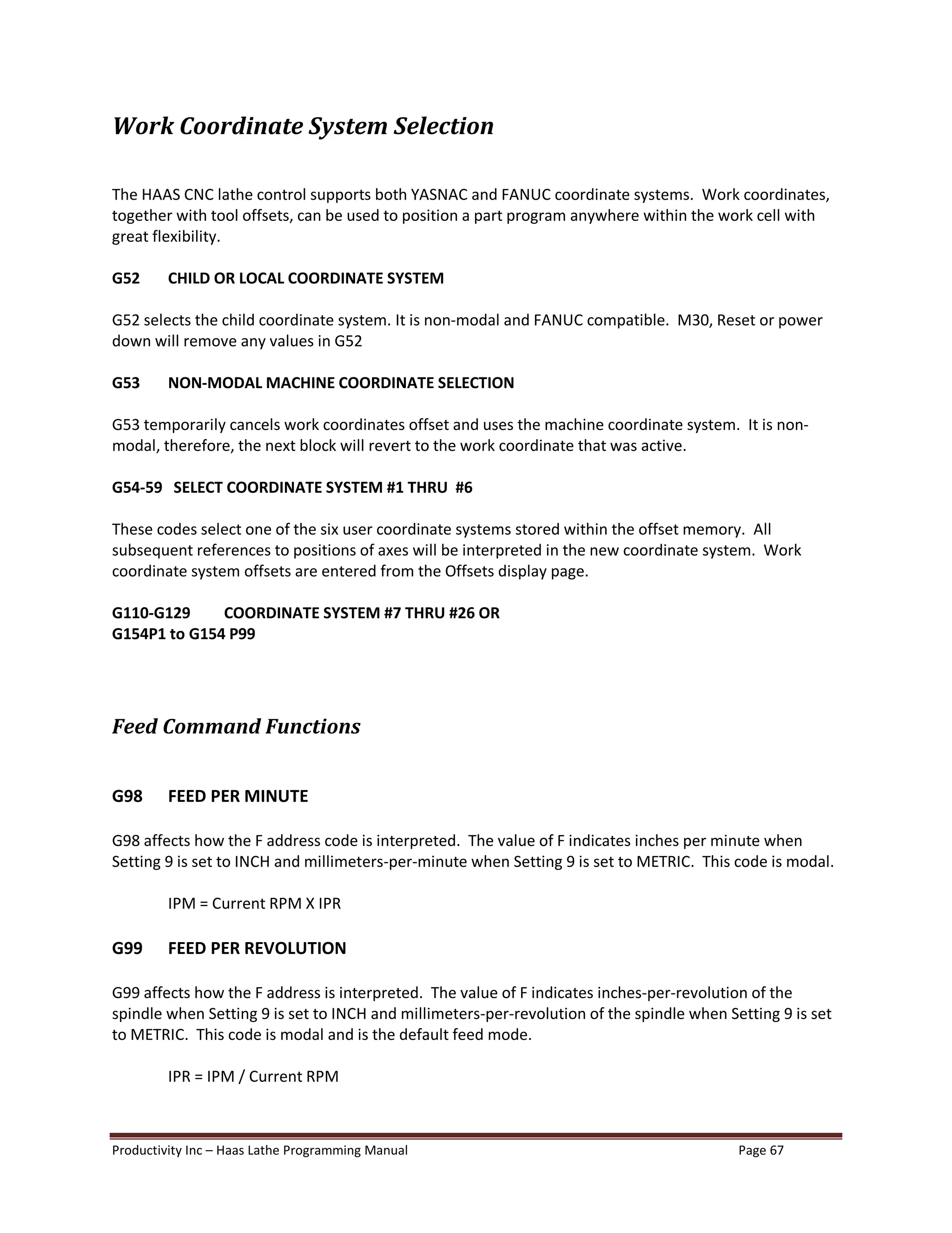 Haas lathe programming manual | PDF