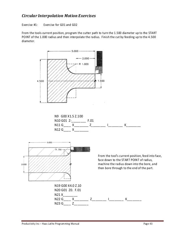 Haas lathe programming manual